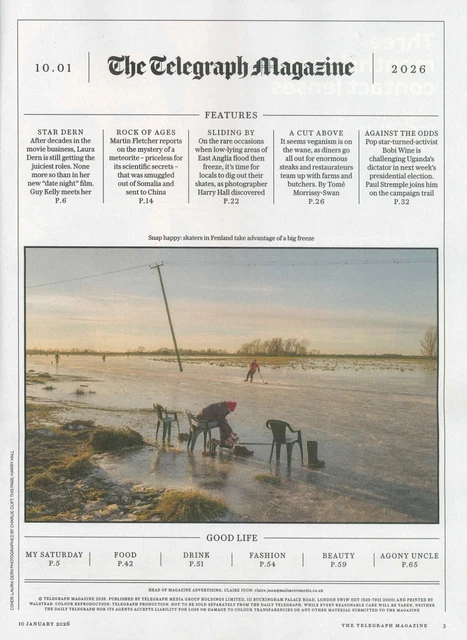 MAGAZINE TELEGRAPH: LAURA Dern, Bobi Wine, Ben Ainslie, Richard Madeley ...