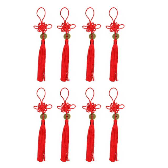 8 PCS ASSETTO Dell'auto Moneta Antica Nodo Cinese Arredamento Macchina ...