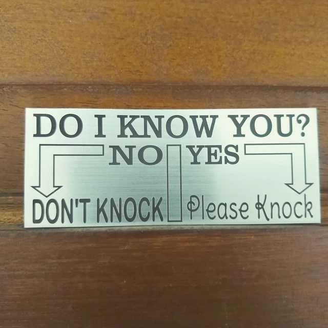 POLITE NO CALLERS Cold Call Door Sign - Door Sign Do Not Knock ...