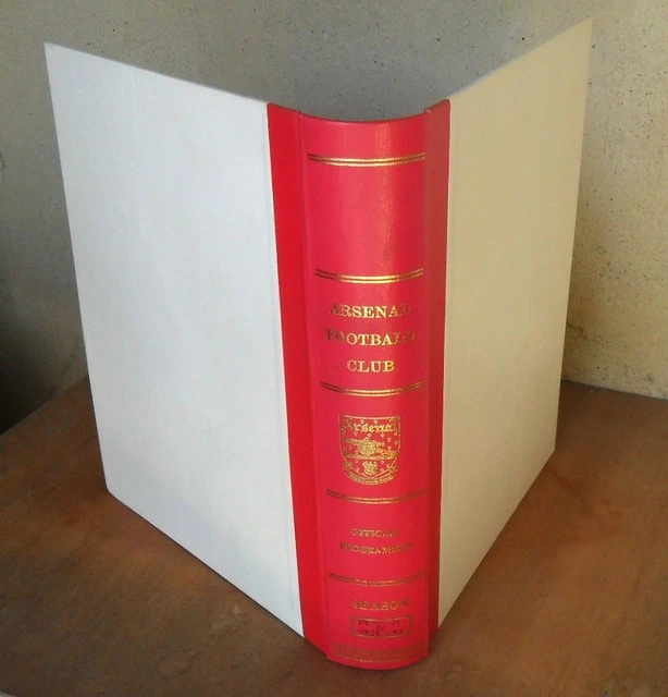 ARSENAL FC 1970S/1980S OFFICIAL FOOTBALL PROGRAMME BINDER £9.99 ...