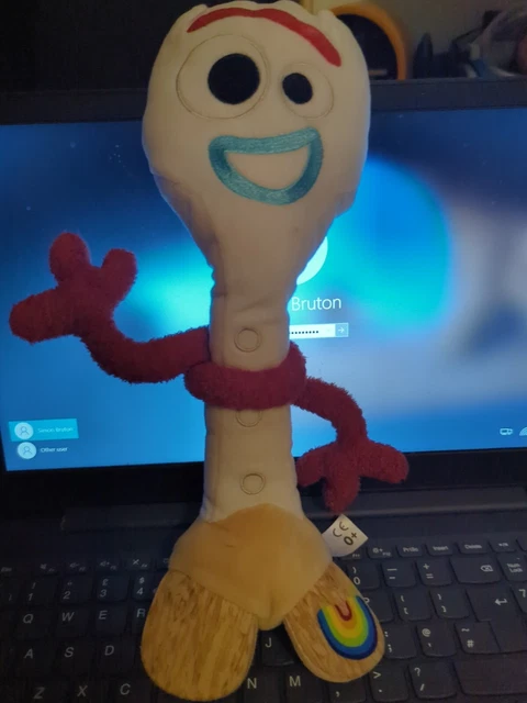 DISNEY PIXAR TOY Story Forky Plush Soft Toy Collectable Teddy Large 13 ...