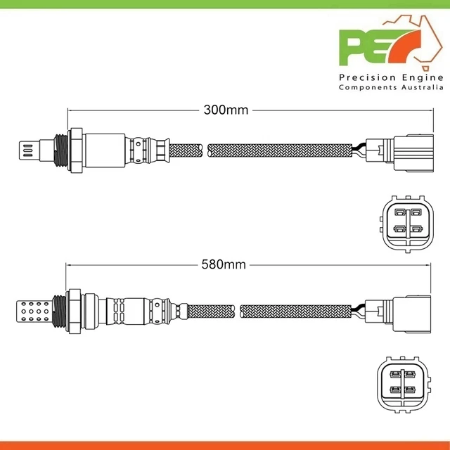 2X PREMIUM PRE-CAT & Post-Cat Oxygen Sensors For Toyota Land Cruiser ...
