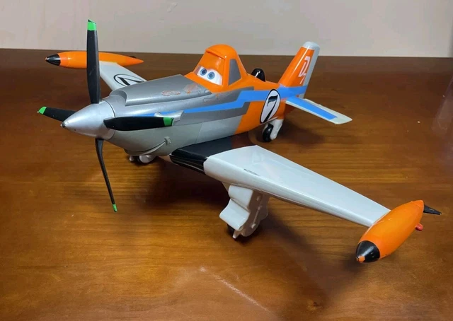 DISNEY PIXAR CARS Planes Dusty Crophopper 12' TALKING JET PLANE Working ...