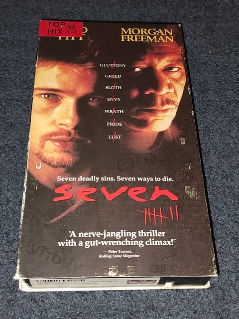 SEVEN VHS BRAD Pitt Morgan Freeman Horror Suspense Thriller £7.74 ...