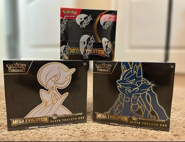 POKEMON TCG MEGA Evolution Enhanced Booster Box & Lucario + Gardevoir ...