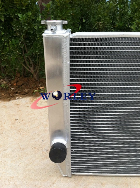 ALUMINUM RACE RADIATOR for Ford Falcon V8 6cyl XC XD XE XF 52mm 2 Row ...