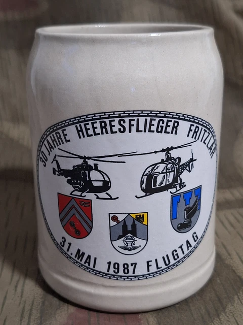 BUNDESWEHR MILITARIA BIERKRUG BRD BW 30 Jahre Heeresflieger Fritzlar ...