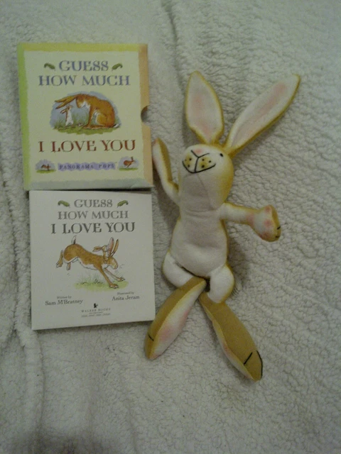 &GUESS HOW MUCH I Love you" Pop-Up Book & Young Rabbit Plush Toy Bundle ...