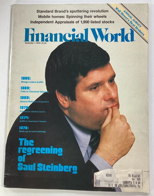 FINANCIAL WORLD MAGAZINE Vtg 1978 Rare Ads Steinberg Top Brokers ...
