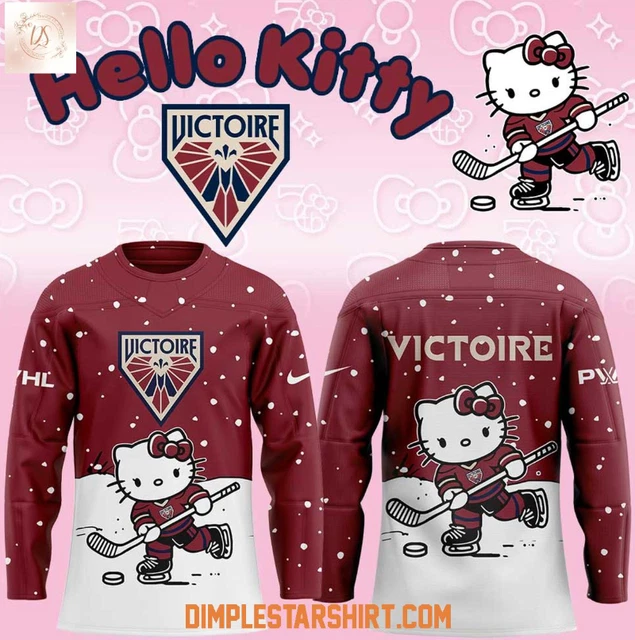 MONTREAL 1VICTOIRE X Hello Kitty Christmas 2025 Hockey Jersey $49.26 ...