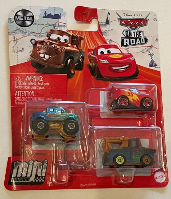 DISNEY PIXAR CARS ON THE ROAD Metal MINI RACERS 3 PACK: IVY, MCQUEEN ...