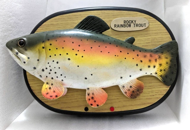 YA. 2000 UPRIGHT Rainbow Trout Singing Fish 2 Songs Head/ Lips & Tail ...