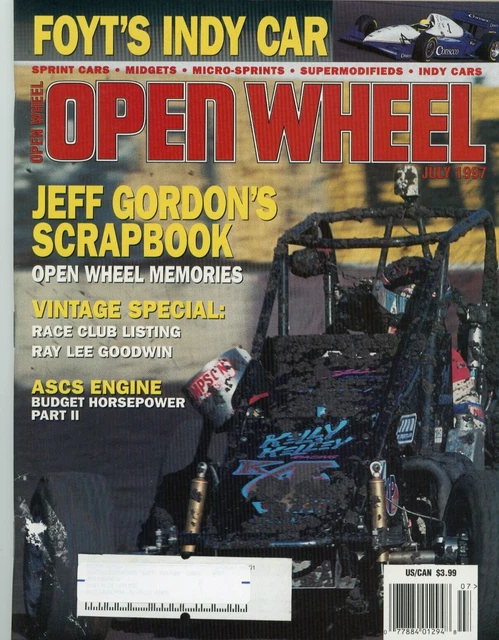 OPEN WHEEL MAGAZINE July 1997 Jeff Gordon Scrapbook Foyt's Indy Car ...
