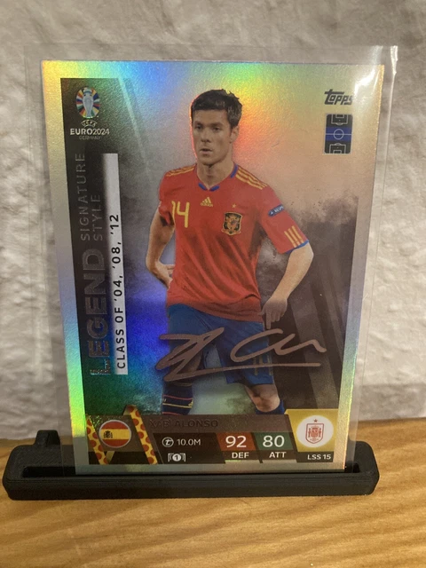TOPPS MATCH ATTAX Euro 2024, Legend Signature Style, Xabi Alonso, LSS ...