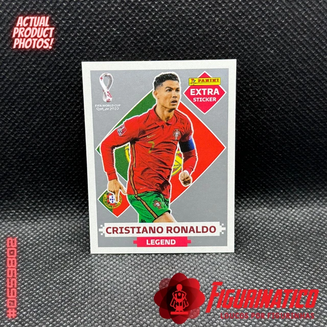 PANINI QATAR WORLD Cup Extra Sticker 2022 Legend CRISTIANO RONALDO SILVER PRATA EUR 54,90 ...