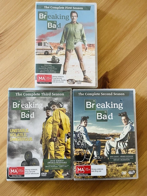 BREAKING BAD DVD Season 1, 2 and 3 Brand New In Packaging Region 4 £14. ...