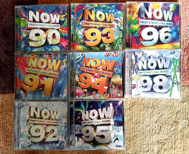 NOW THAT'S WHAT I Call Music Chart Hits Double CDs 90,91,92,93,94,95,96 ...