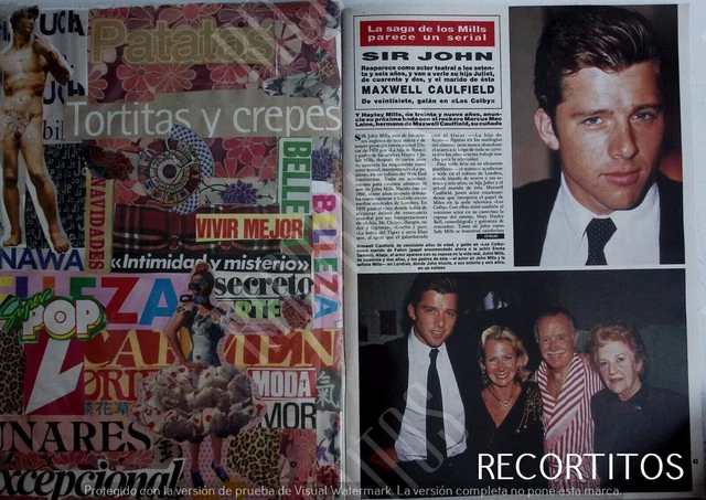 COUPURES 2206 MAXWELL Caulfield Le Colby Hayley Mills John Emma Samms ...