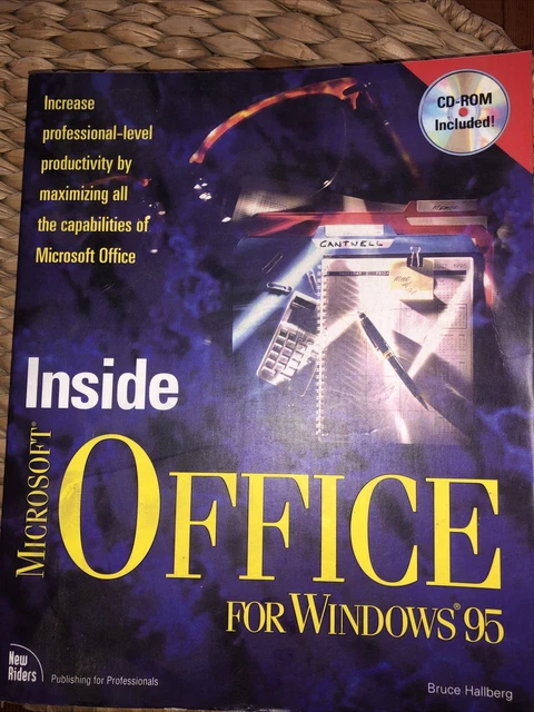 INSIDE MICROSOFT OFFICE for Windows 95 cd-rom included Bruce Hallberg ...