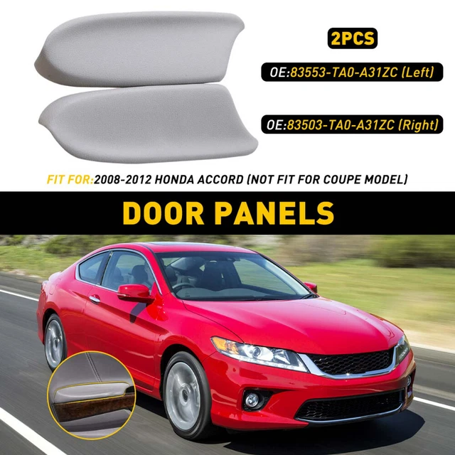 FIT FOR HONDA Accord 2008-2012 Sedan Front Door Panel Armrest Cover ...