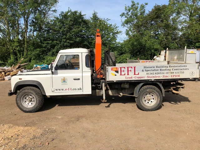 LAND ROVER DEFENDER 110 TD5 Hiab Tipper Winch £18,495.00 - PicClick UK