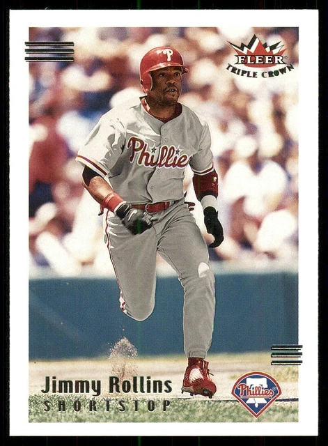 2002 FLEER TRIPLE Couronne AA Jimmy Rollins #185 Philadelphia Phillies ...