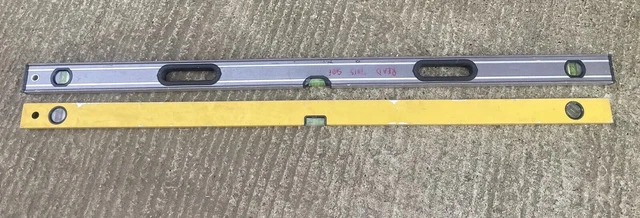 STANLEY FAT MAX 4ft Builders Premium 120cm Level Two Spirit Levels ...