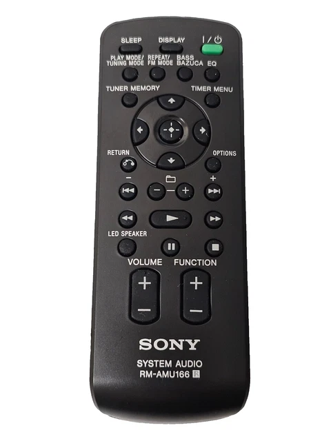 NEW GENUINE SONY RM-AMU166 GTK-X1BT Audio HI-FI Remote £14.99 - PicClick UK