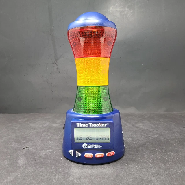 TIME TRACKER VISUAL Timer and Clock Learning Resources Lights Sound ...