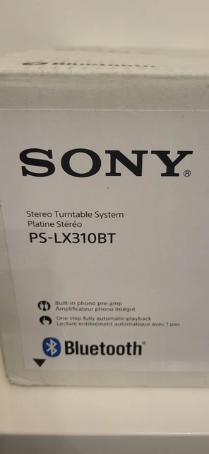 SONY PS-LX310BT TURNTABLE Bluetooth Black Phono Pre-Amp Vinyl Record ...