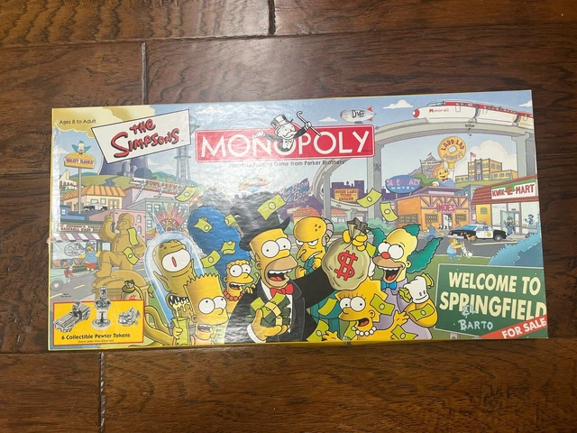 HASBRO MONOPOLY THE Simpsons Edition Board Game - MN006-025 Complete ...