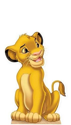 DISNEY LION KING Simba Lifesize Cardboard Cutout - 95cm £19.99 ...