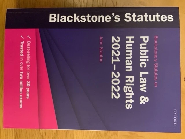 NEW PUBLIC LAW Blackstone's Statute Book 2021-22 £10.00 - PicClick UK