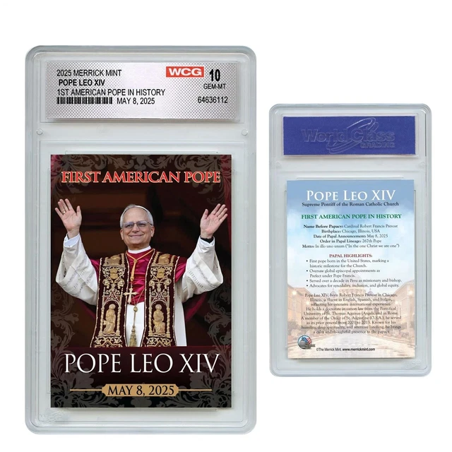 2025 POPE LEO XIV Official Trading Card 1st American Pope £10.69 ...