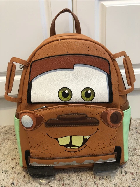 DISNEY LOUNGEFLY CARS Tow Mater Mini Backpack Pixar ACTUAL BAG NWT £286 ...