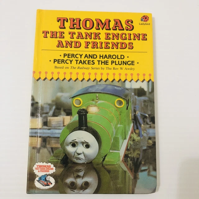 THOMAS THE TANK ENGINE Percy & Harold Vintage 1986 LADYBIRD Book #10 ...