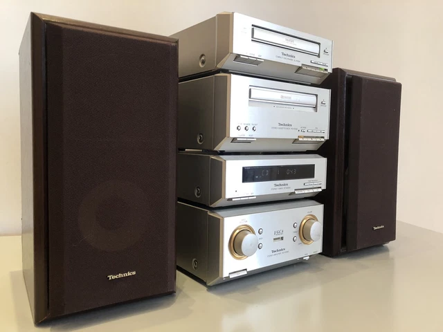 TECHNICS SC-HD350 HIFI System CD, Tape Tuner Amplifier Speakers Free ...