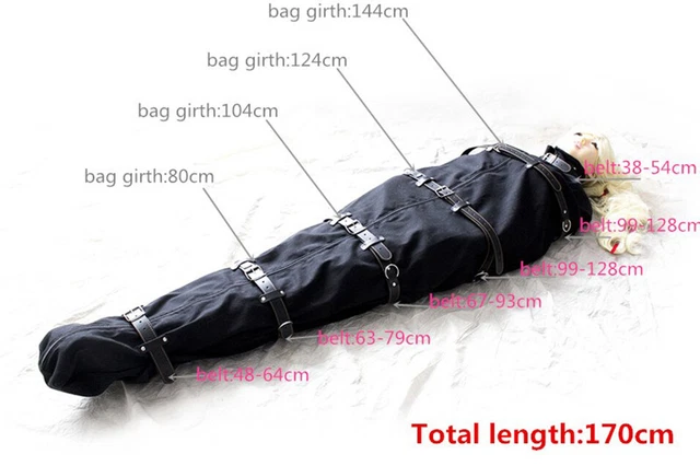 BONDAGE MUMMY FULL Body Bag Sleeping Bag Sack Arm Binder Straitjacket ...