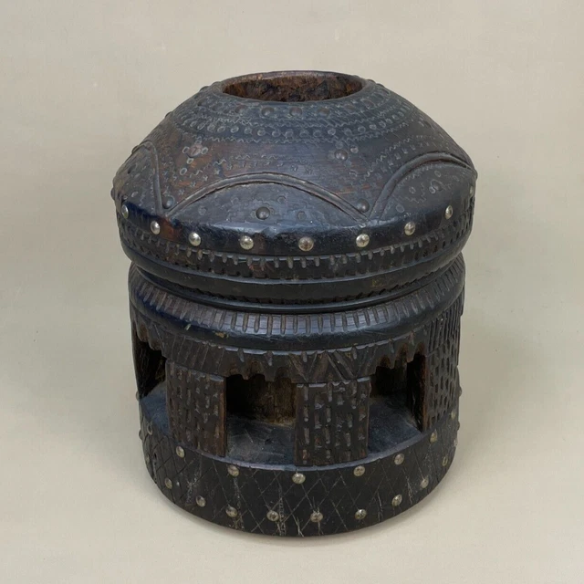 ANTIQUE WOODEN ETHNIC African Bedouin Coffee Grinder pestle Mehbash ...