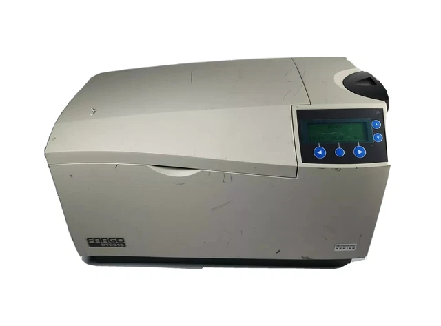 FARGO DTC515 ID Card Thermal Printer TURNS ON READ DESCRIPTION SA 116 fargo-dtc515-id-card-thermal-printer-turns-on-read-description-sa-116