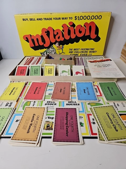 &RARE& 1974 INFLATION Board Game VINTAGE COMPLETE Charles Joseph ...