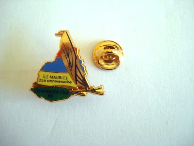PINS RARE BOAT Island Ile Maurice Cataworld Cup 91 Voile Sail Sailing Voilier EUR 5,99 - PicClick IT