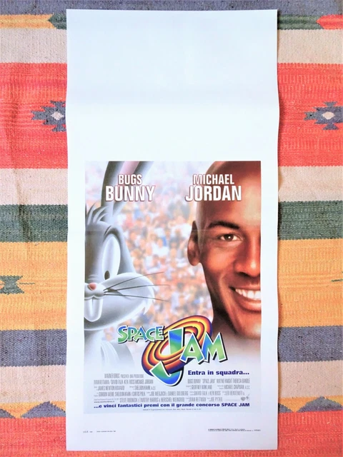 LOCANDINA SPACE JAM Michael Jordan LOONEY TUNES Poster Cinema 1996 ...