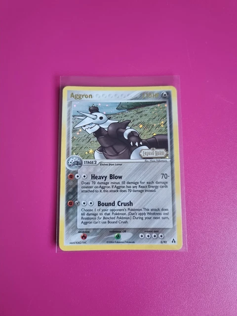 POKEMON AGGRON REVERSE Holo EX Legend Maker 2/92 Near Mint EUR 21,68 ...