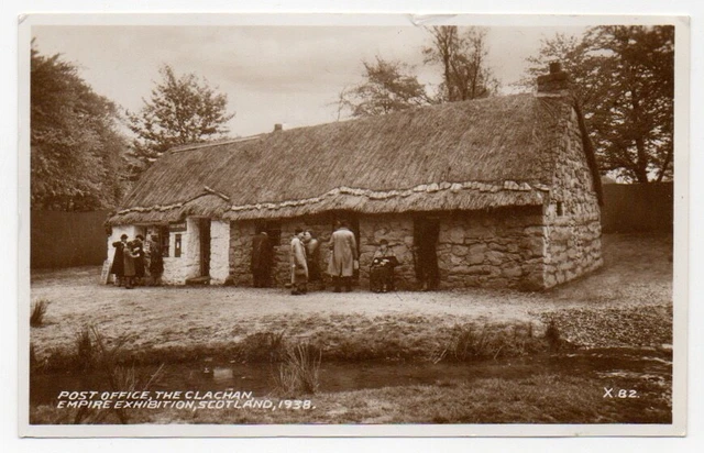 SCOTLAND: THE CLACHAN, Post Office, Empire Exhibition, 1938 RPPC. Exhib ...
