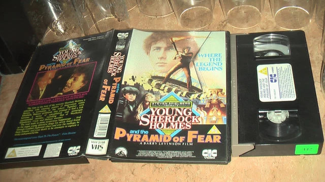 YOUNG SHERLOCK HOLMES Pyramid Of Fear VHS Tape Video Ex Rental Big Box ...