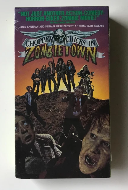 CHOPPER CHICKS IN Zombietown VHS 80s Horror Troma SEALED w/ Watermark ...