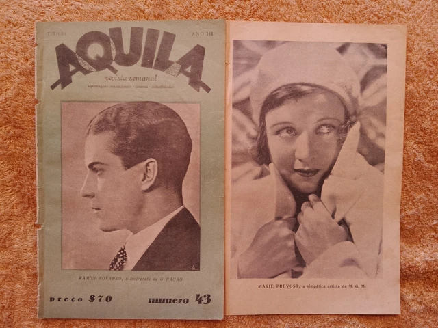 RAMON NOVARRO COVER 1931 Marie PREVOST Don ALVARADO Bela KUN Henny ...