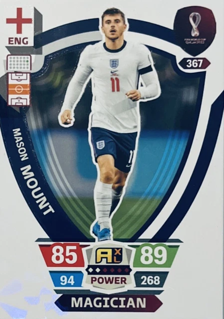 BRAND NEW 2022 Panini FIFA World Cup Mason Mount England Trading Card ...