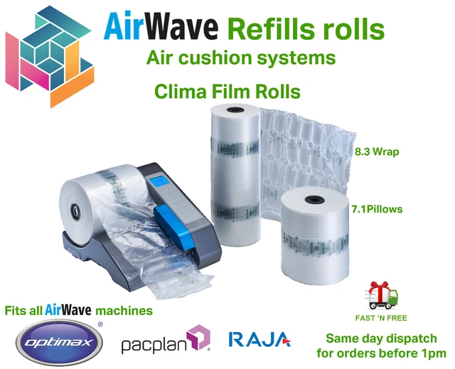 AIRWAVE CUSHION MACHINE Film Packing Roll Pillow/Cushion Rolls ...